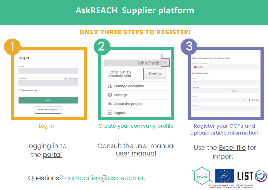 Ask reach - Database & App